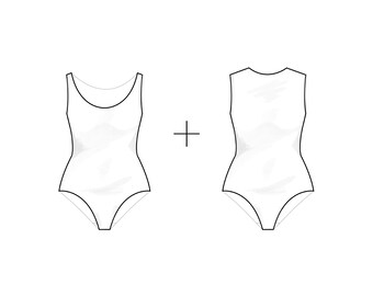One Piece Swimsuit Pattern - Etsy