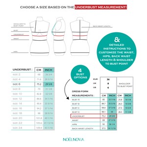 Size 6 | PDF Sewing Pattern | Women's Dress Form Pattern | Customizable ...