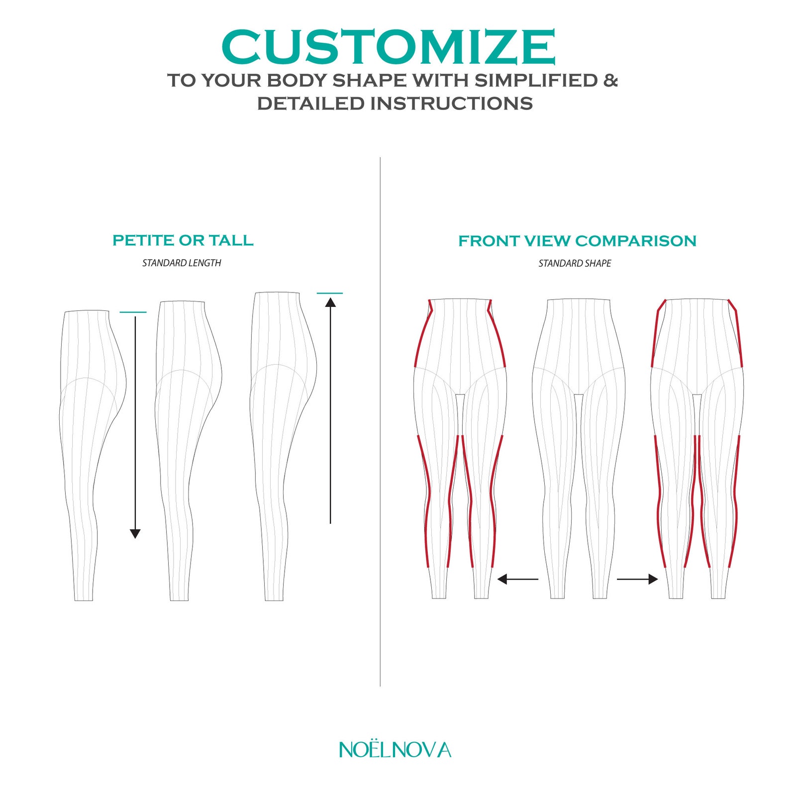 Size 6 PDF Sewing Pattern Pinnable Leg Form Pattern - Etsy