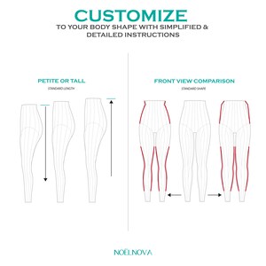 Size 6 | PDF Sewing Pattern | Pinnable Leg Form Pattern | Customizable ...