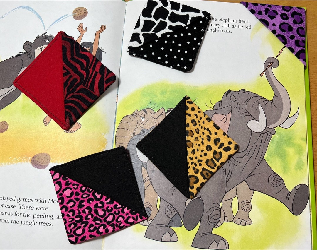 Corner Bookmark Safari Animal Prints, Leopard, Giraffe, and Zebra ...