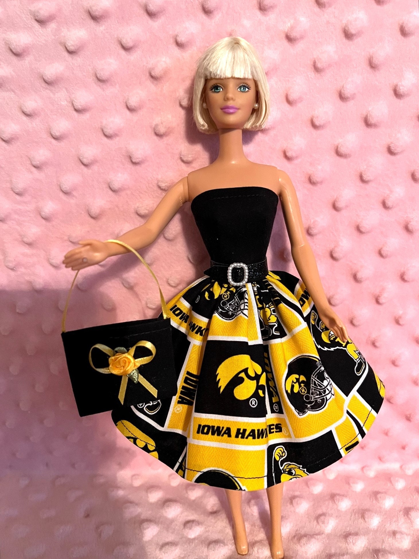11.5 Doll College Party Dress IOWA Choose One Cyclones, Panthers or ...