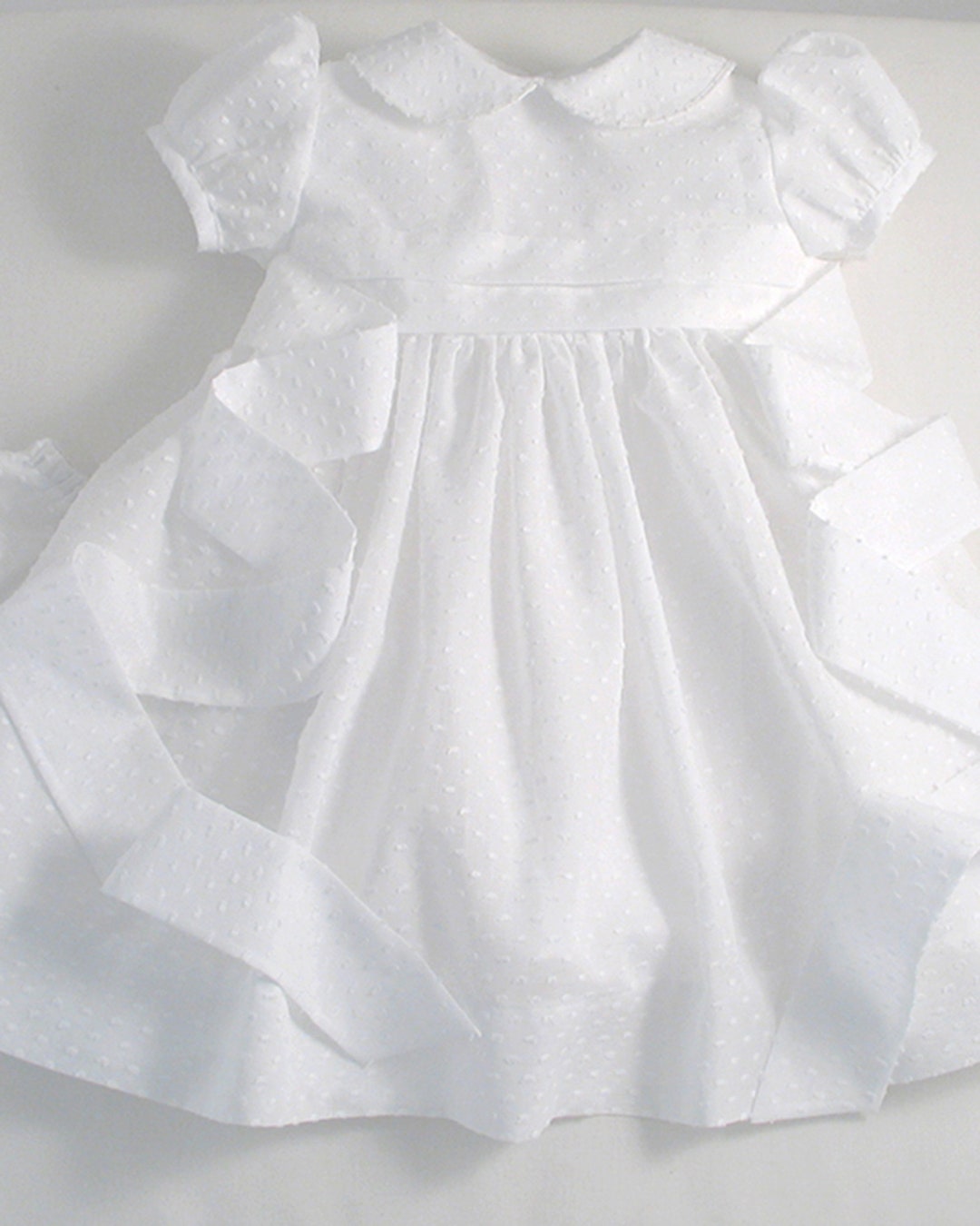 White Dotted Swiss Dress and Matching Bloomers - Etsy