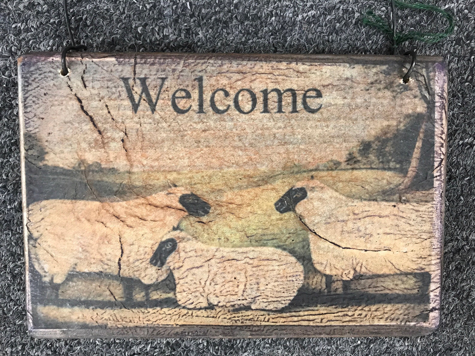 Vintage Antique Sheep Welcome Sign Rustic Digital Download 5x7 - Etsy
