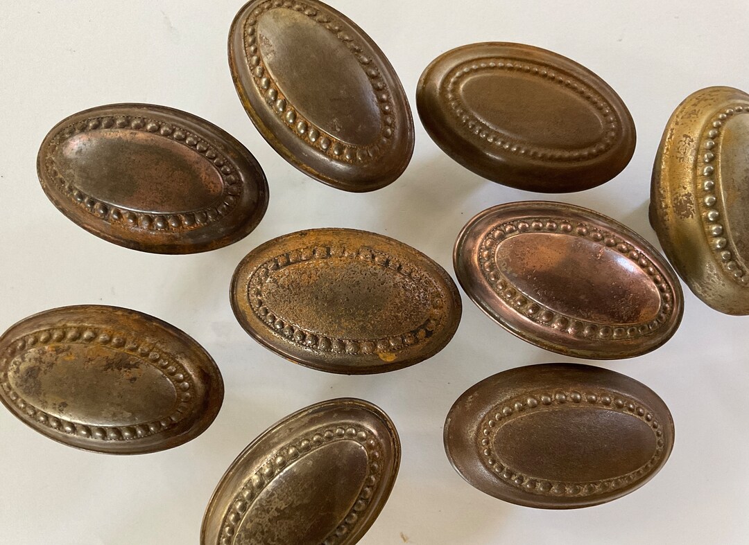 Antique Door Knobs Metal Rusted Beaded Pattern 1800s Sold as EACH - Etsy