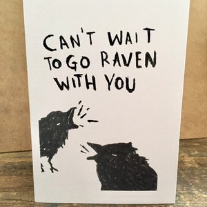 Funny Raven Lockdown Celebration Pun Card - Etsy