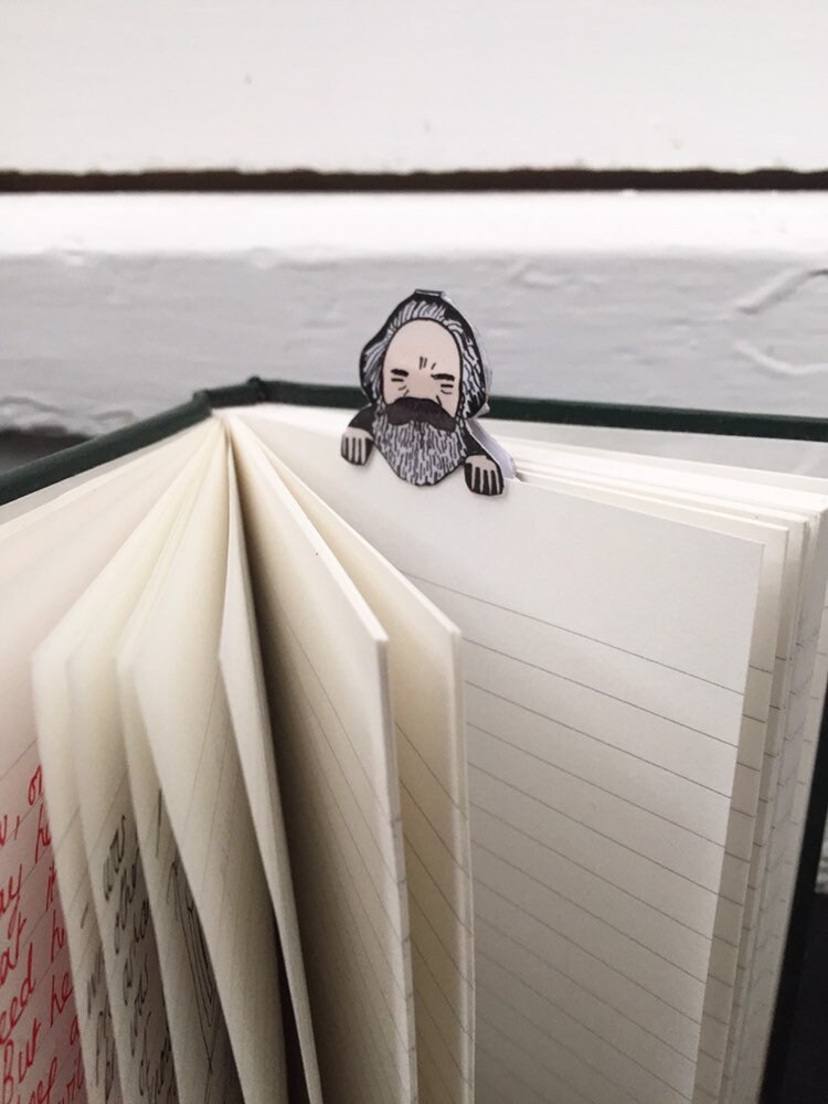Karl Marx Bookmark | Etsy