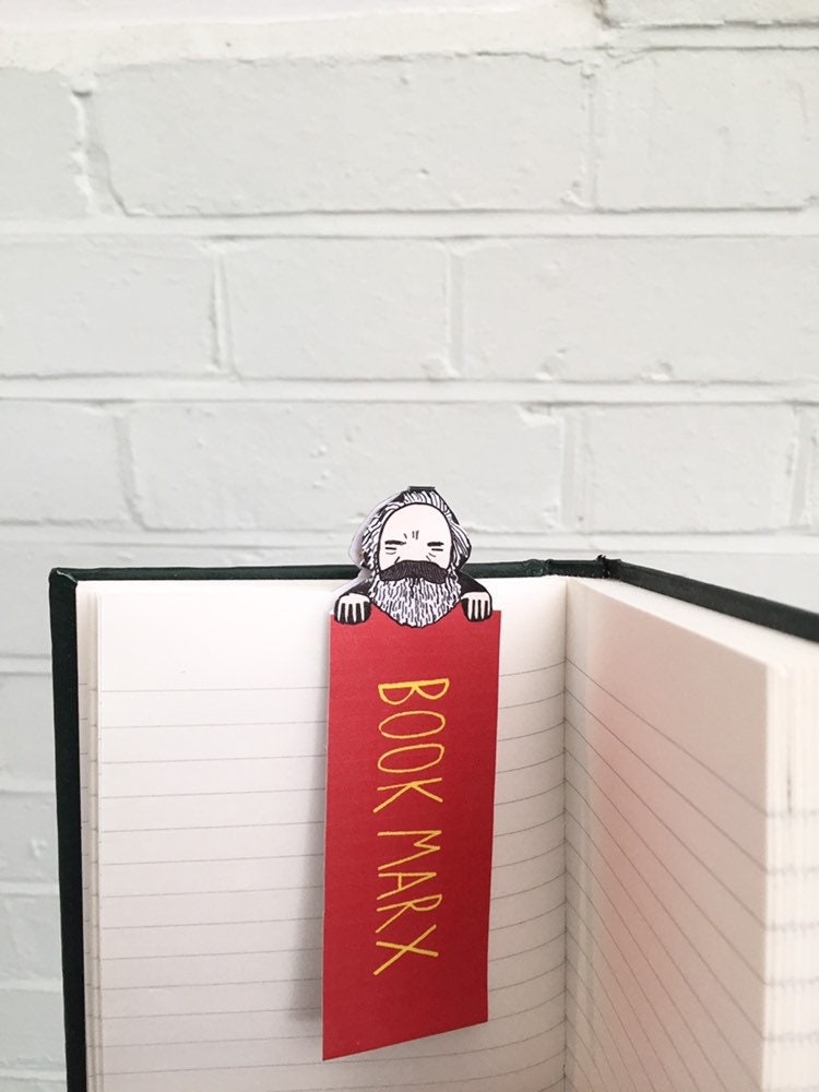 Karl Marx Bookmark | Etsy