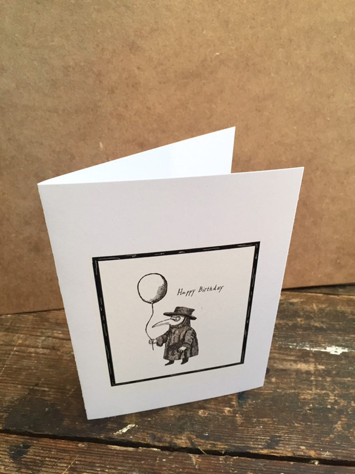 Plague Doctor Birthday Card - Etsy