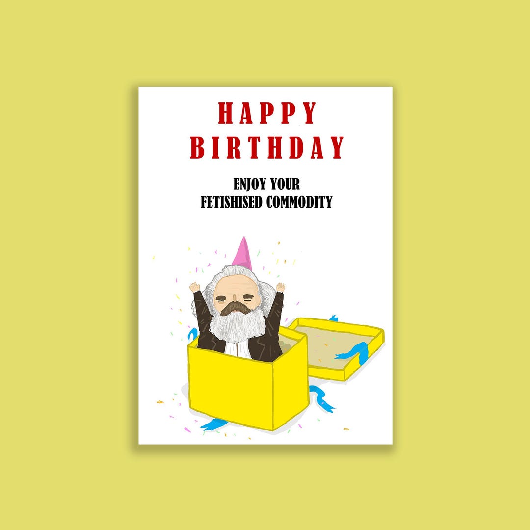 Printable Karl Marx Birthday Card - Etsy