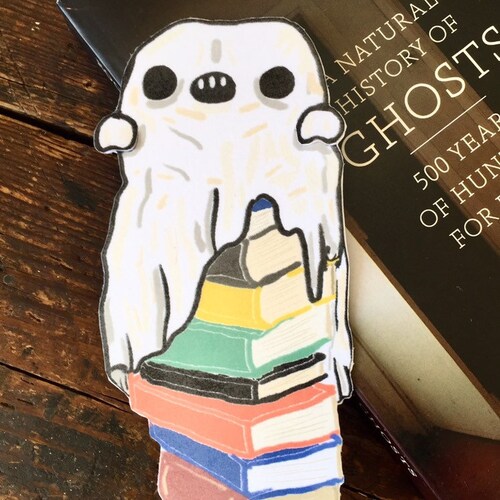 Ghost Bookmark Print Book Accessories Birthday Gift - Etsy