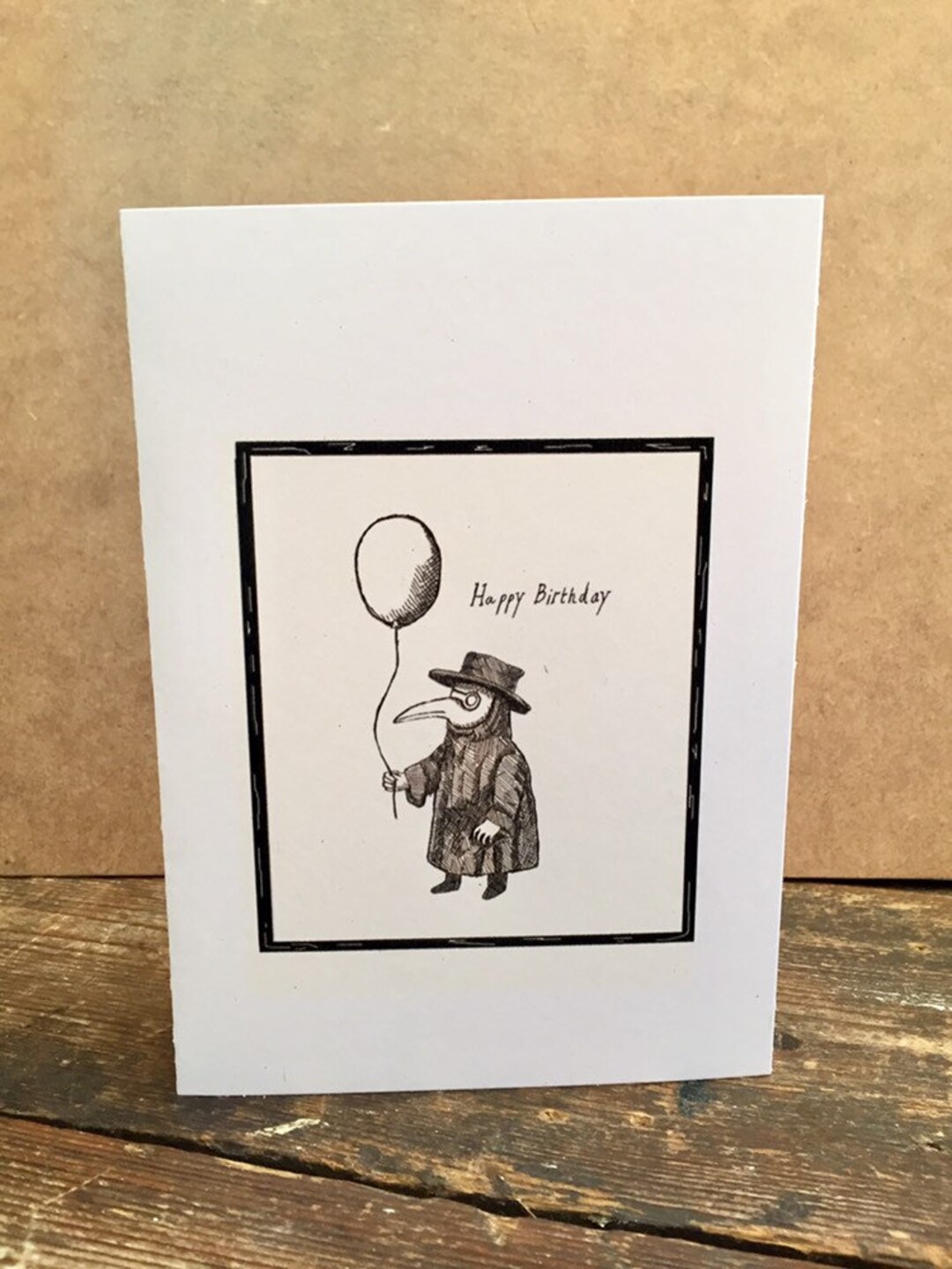 Plague Doctor Birthday Card - Etsy