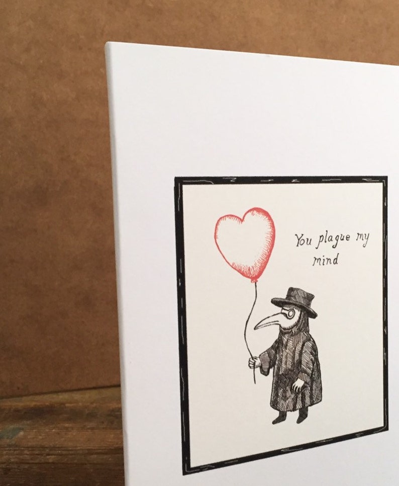 Plague Doctor Valentines Day Card - Etsy