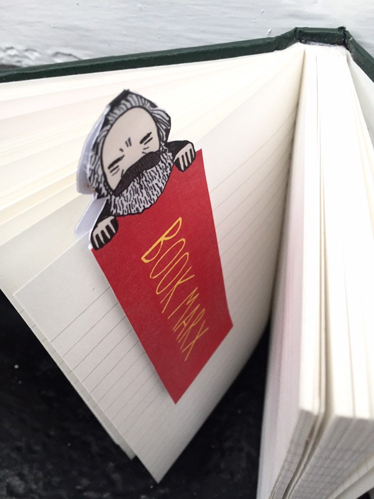 Karl Marx Bookmark | Etsy