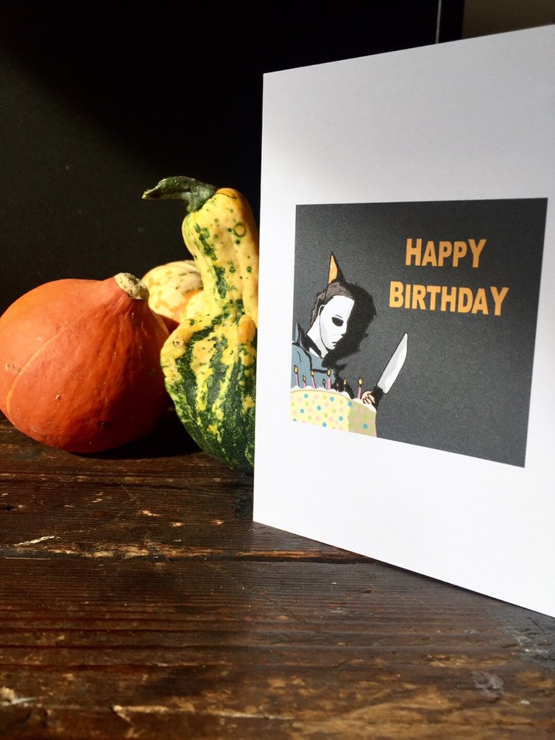 Halloween Michael Myers Birthday Card - Etsy UK