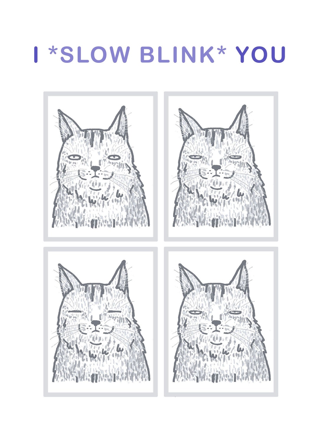 Cute Cat Love Animated Ecard - Etsy