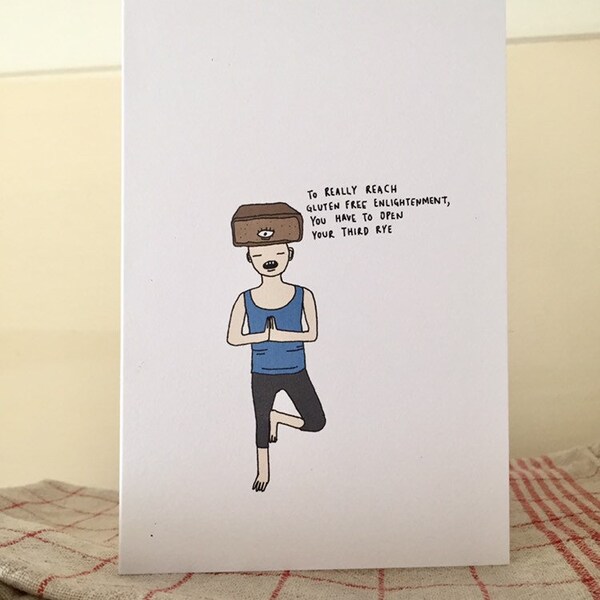 Funny Yoga Card - Etsy