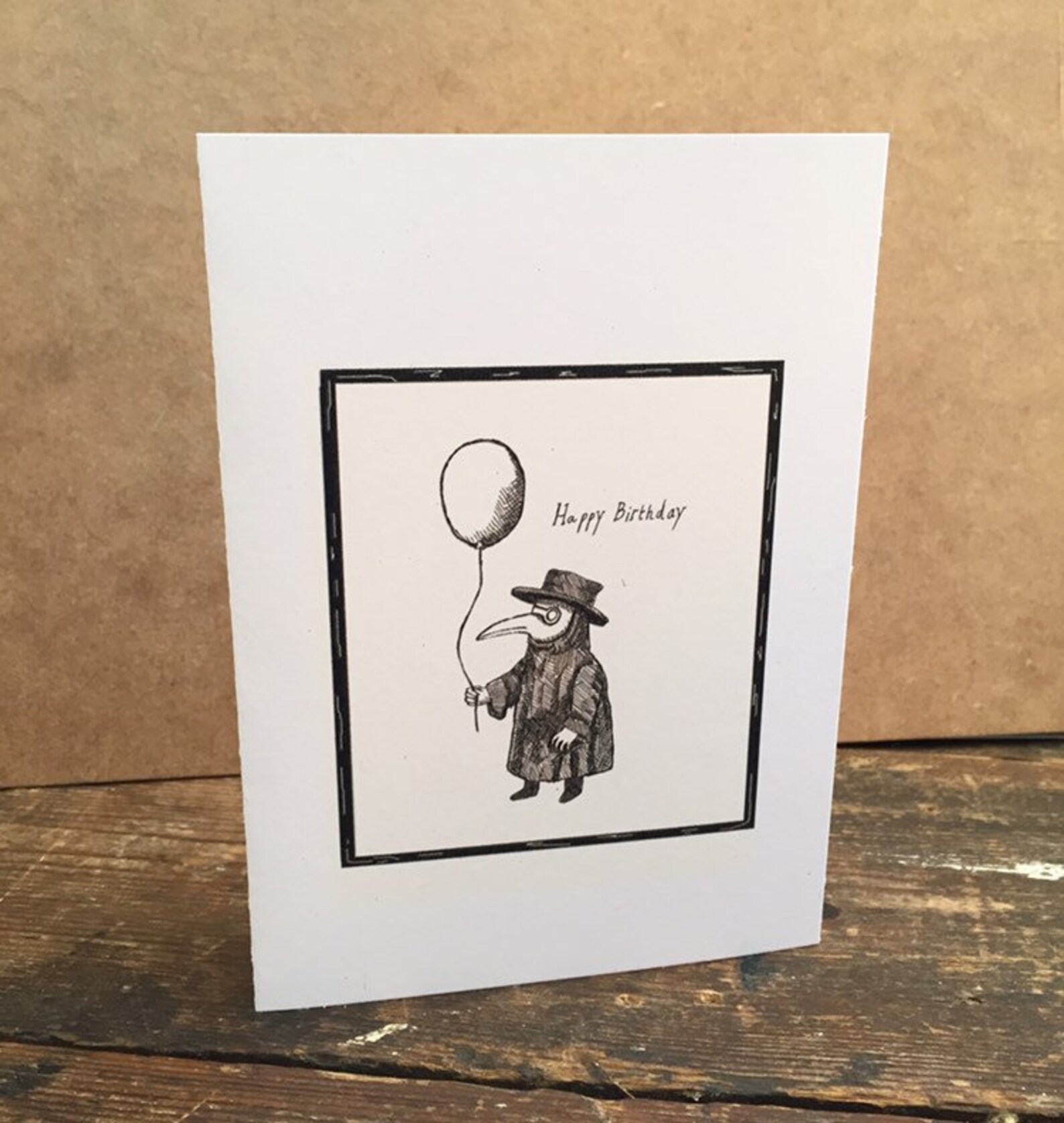 Plague Doctor Birthday Card - Etsy