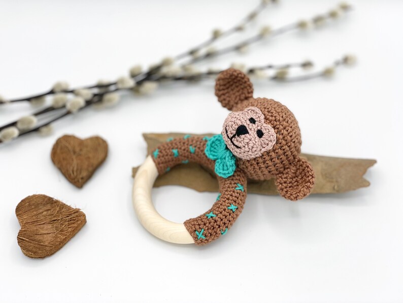 Crochet Monkey Gift Set Baby Shower Present Newborn Gift Set Pregnancy ...
