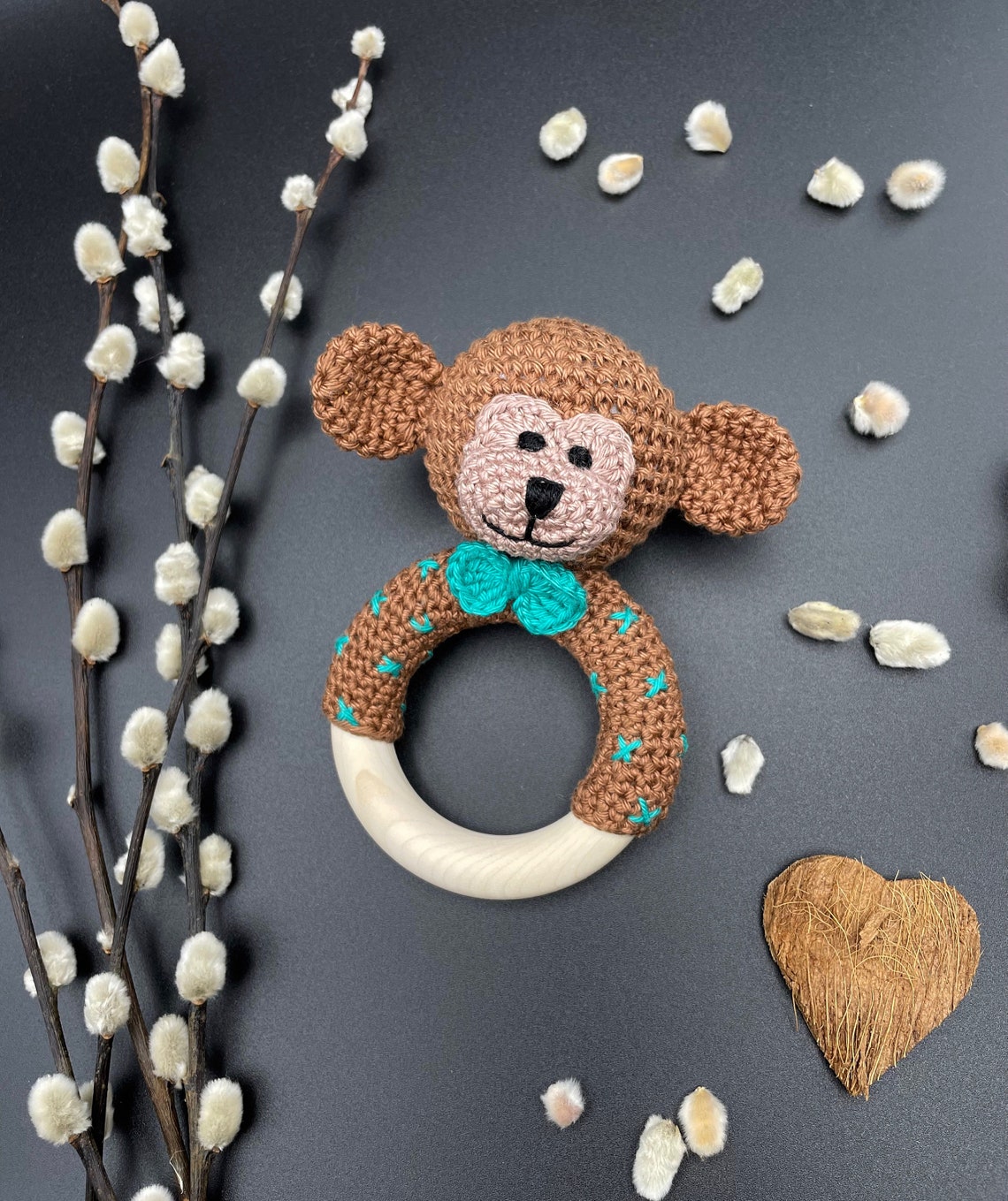 Crochet Monkey Gift Set Baby Shower Present Newborn Gift - Etsy