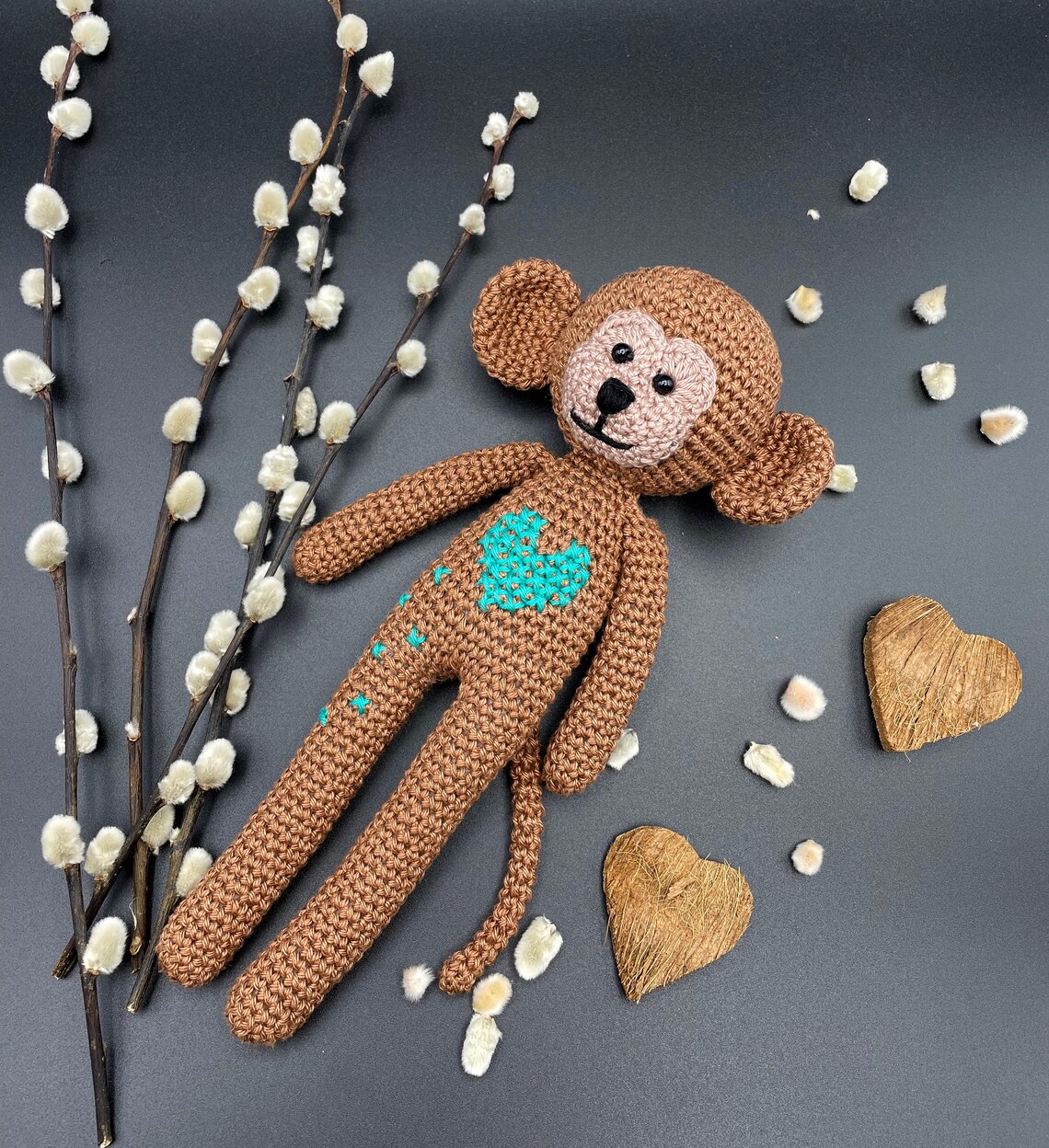Crochet Monkey Gift Set Baby Shower Present Newborn Gift - Etsy