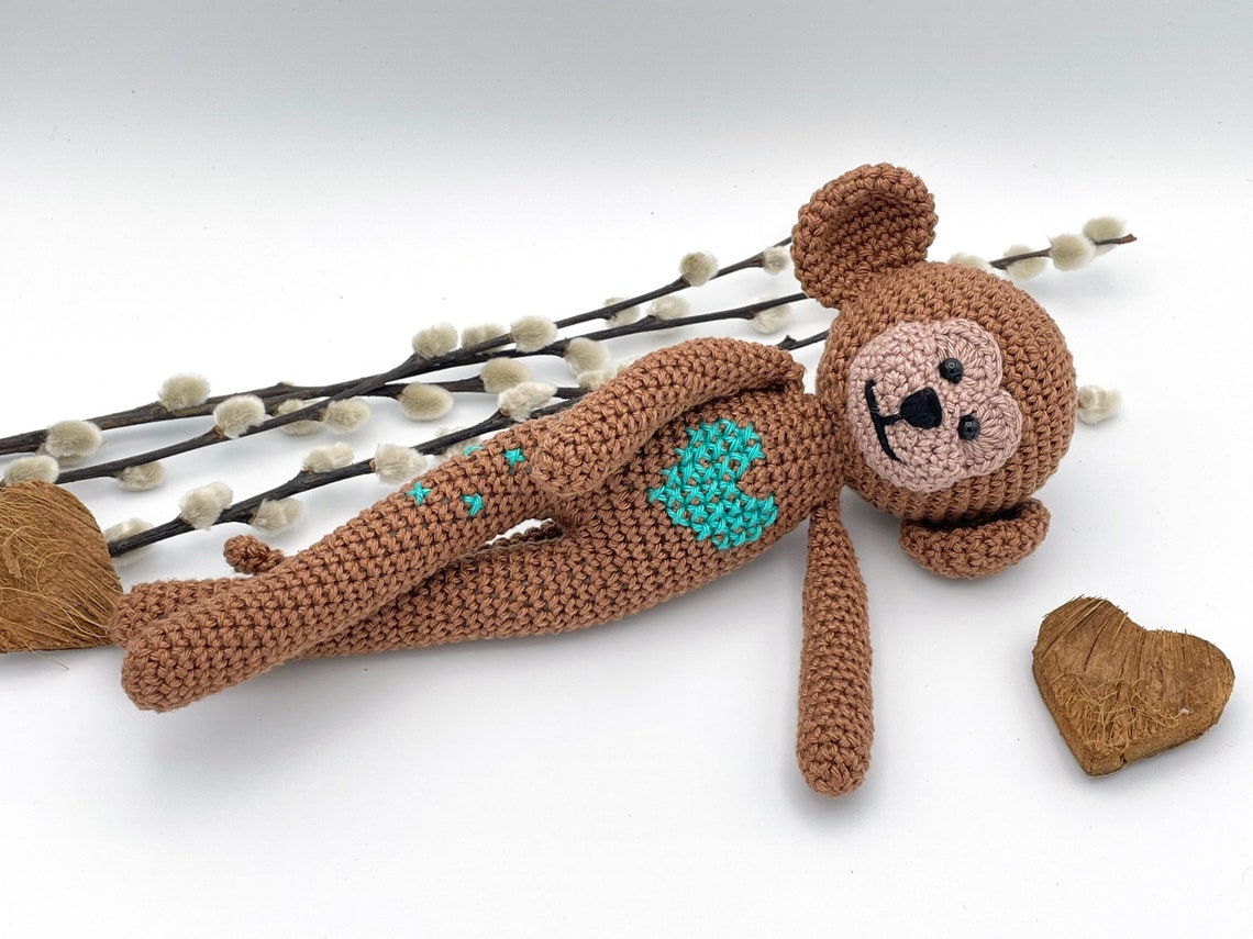 Crochet Monkey Gift Set Baby Shower Present Newborn Gift - Etsy