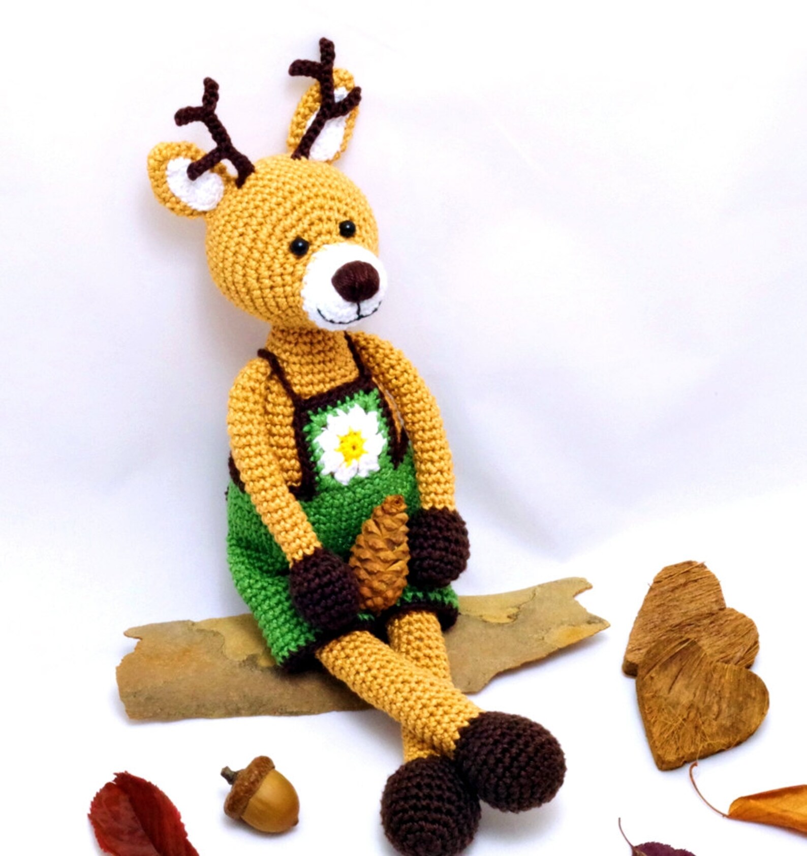 Crochet Deer Woodland Stuffed Animal Amigurumi Toy Cuddly Toy - Etsy