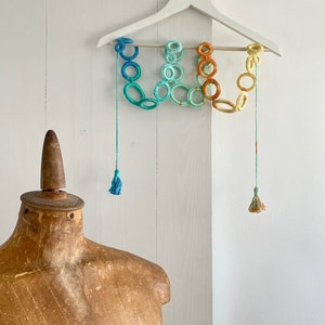 Long Crochet Necklace in Pastel Colors Statement Jewelry - Etsy