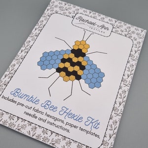 DIY Hexie Bumble Bee English Paper Piecing Kit With Pre-cut Fabric ...