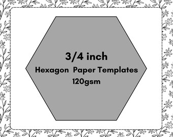 Pre Cut, Hexagon,hexie, 1 Finished Size. English Paper Piecing. Card ...