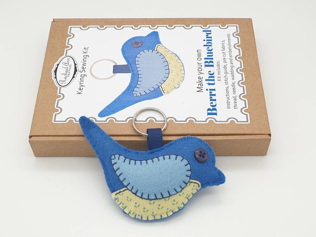 Bluebird Felt Craft Sewing Kit. Make Your Own Keyring Berri the ...