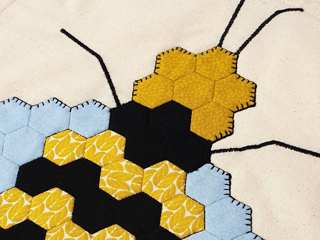 DIY Hexie Bumble Bee English Paper Piecing Kit With Pre-cut Fabric ...
