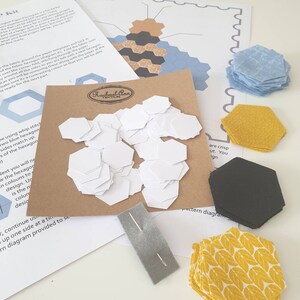 DIY Hexie Bumble Bee English Paper Piecing Kit With Pre-cut - Etsy