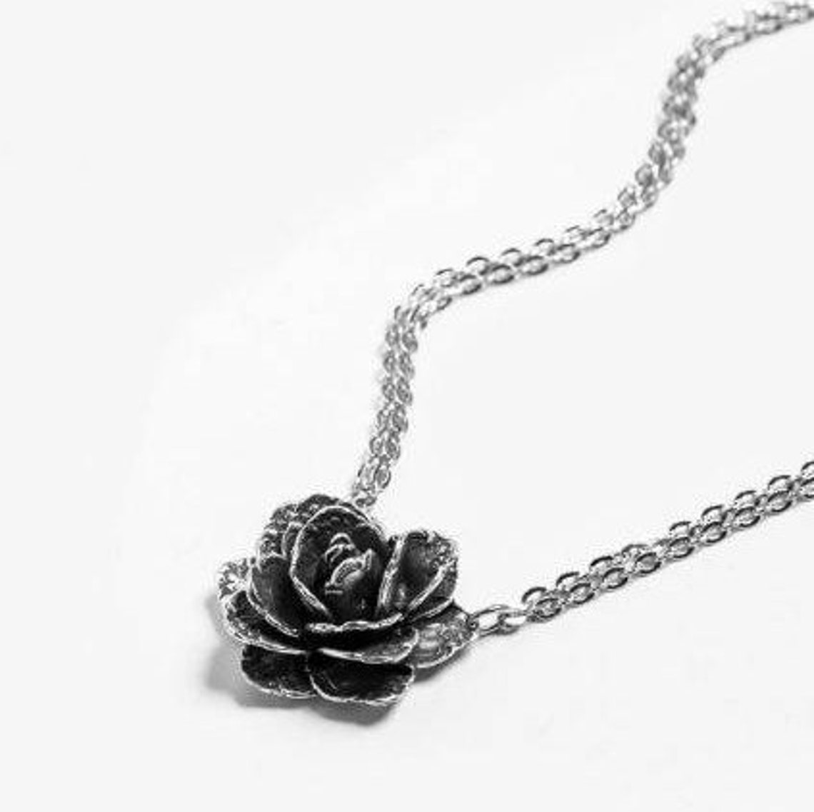 Spoon Necklace: rose Flower by Silver Spoon - Etsy