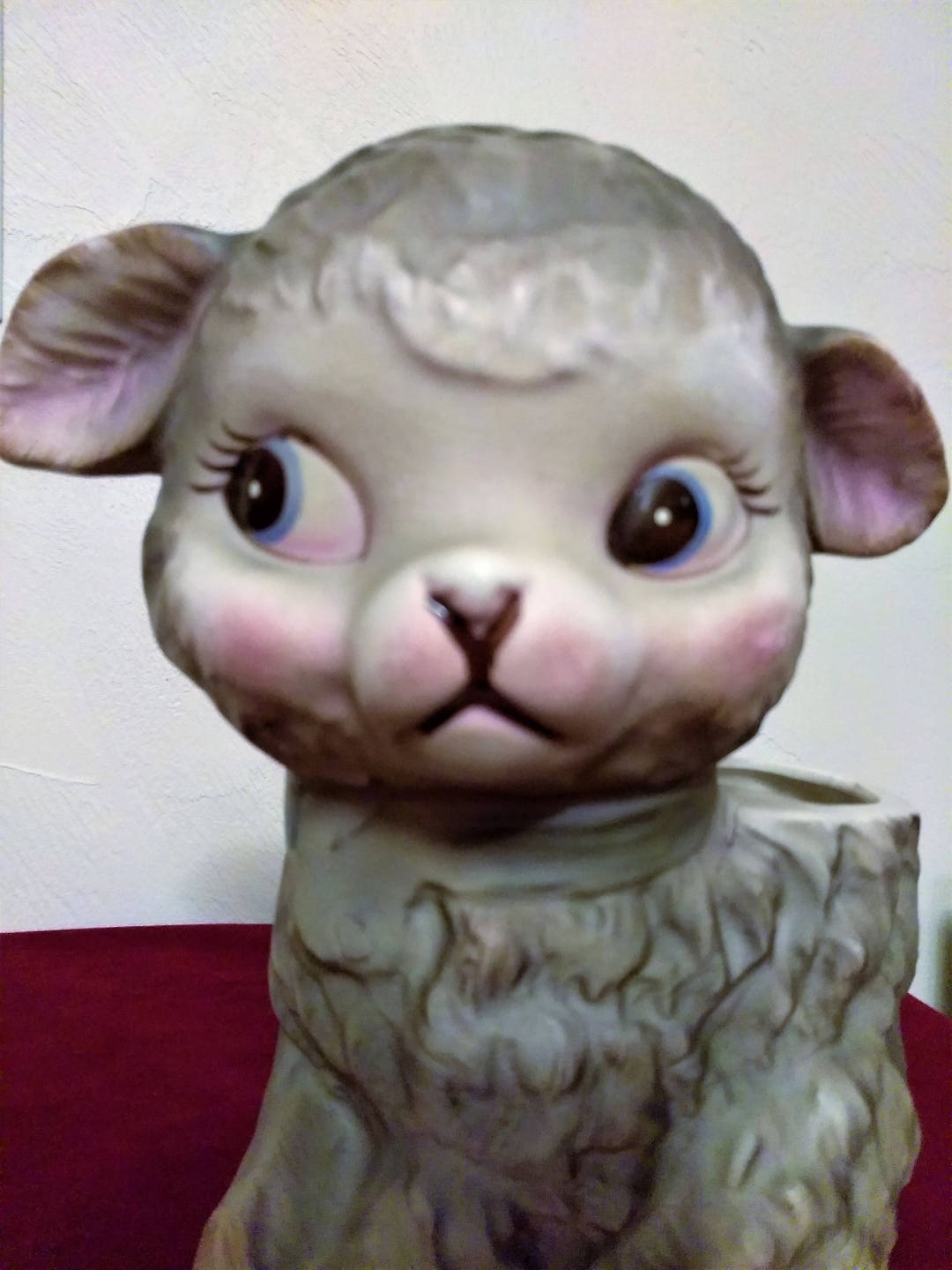 RARE Vintage Lefton's Japan Ceramic Bisque Lamb Planter - Etsy