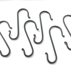 Set of 6 Rustic Farmhouse Metal Pot Rack Hooks - Etsy
