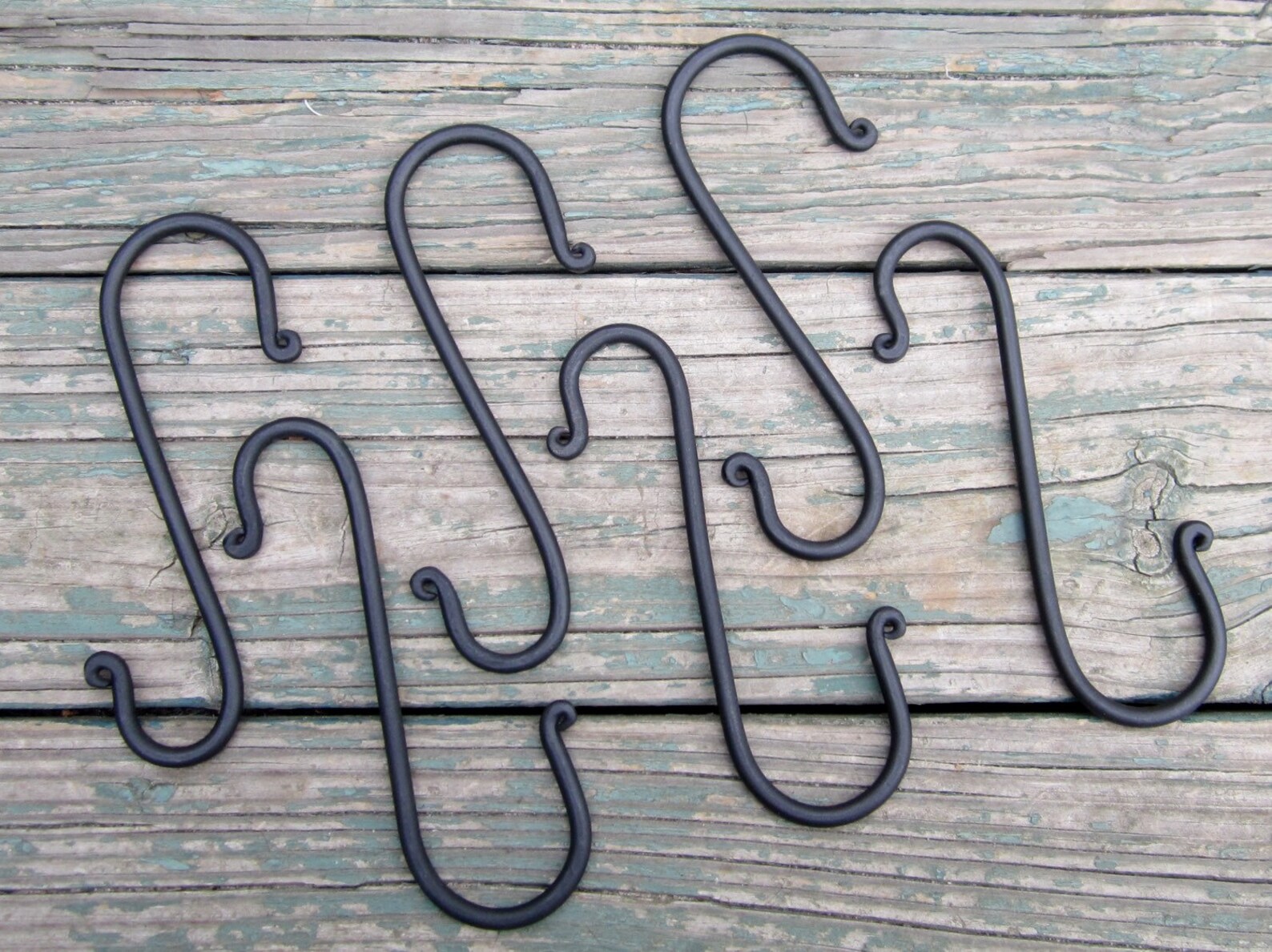 Set of 6 Rustic Farmhouse Metal Pot Rack Hooks - Etsy