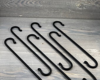 Rustic Metal Hooks - Etsy