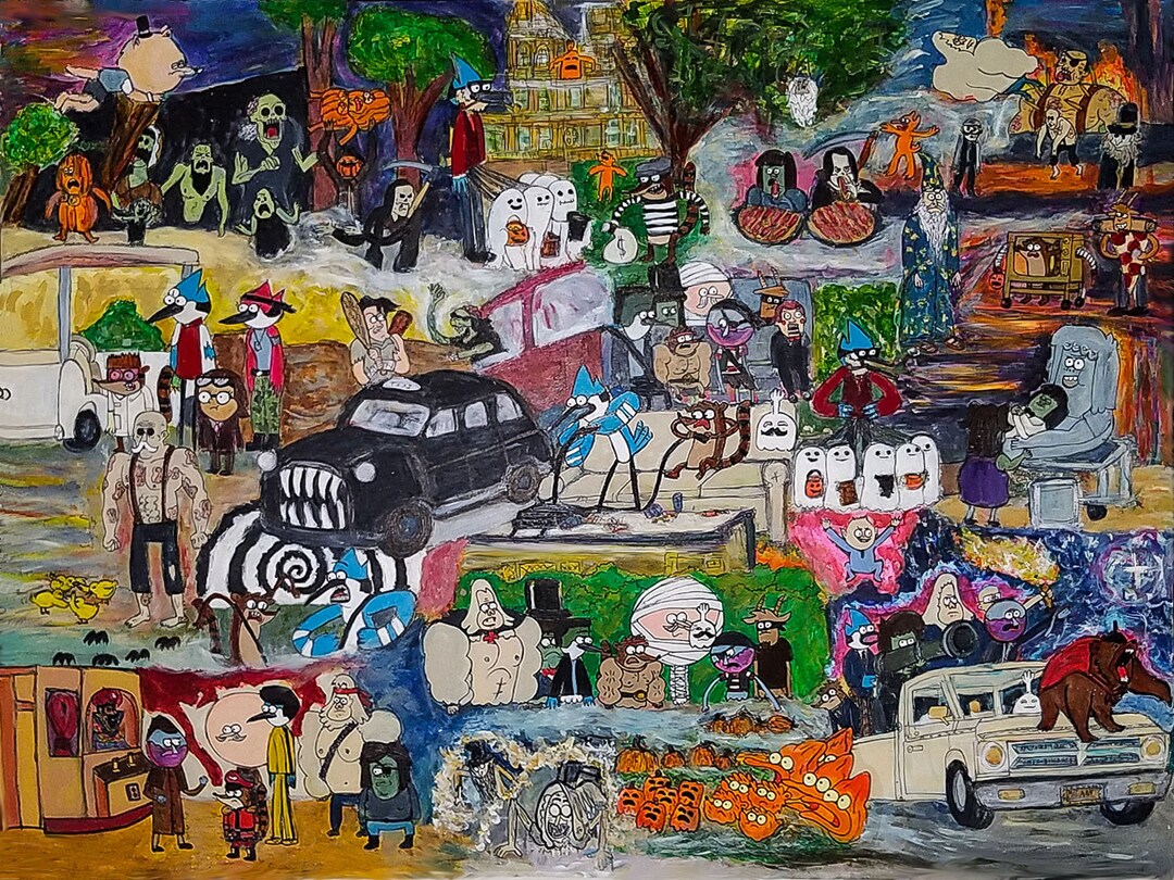 Regular Show Horror Show original Painting - Etsy