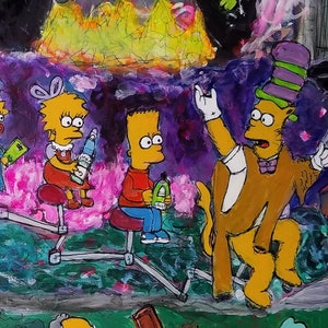 The Simpsons' Horrors (original Painting) - Etsy