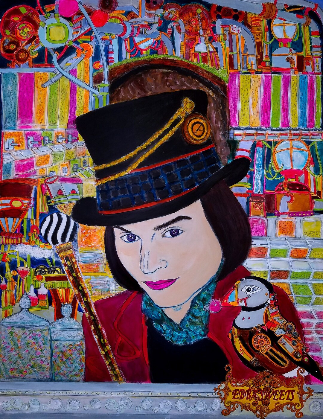 Ebba Sweets original Painting - Etsy