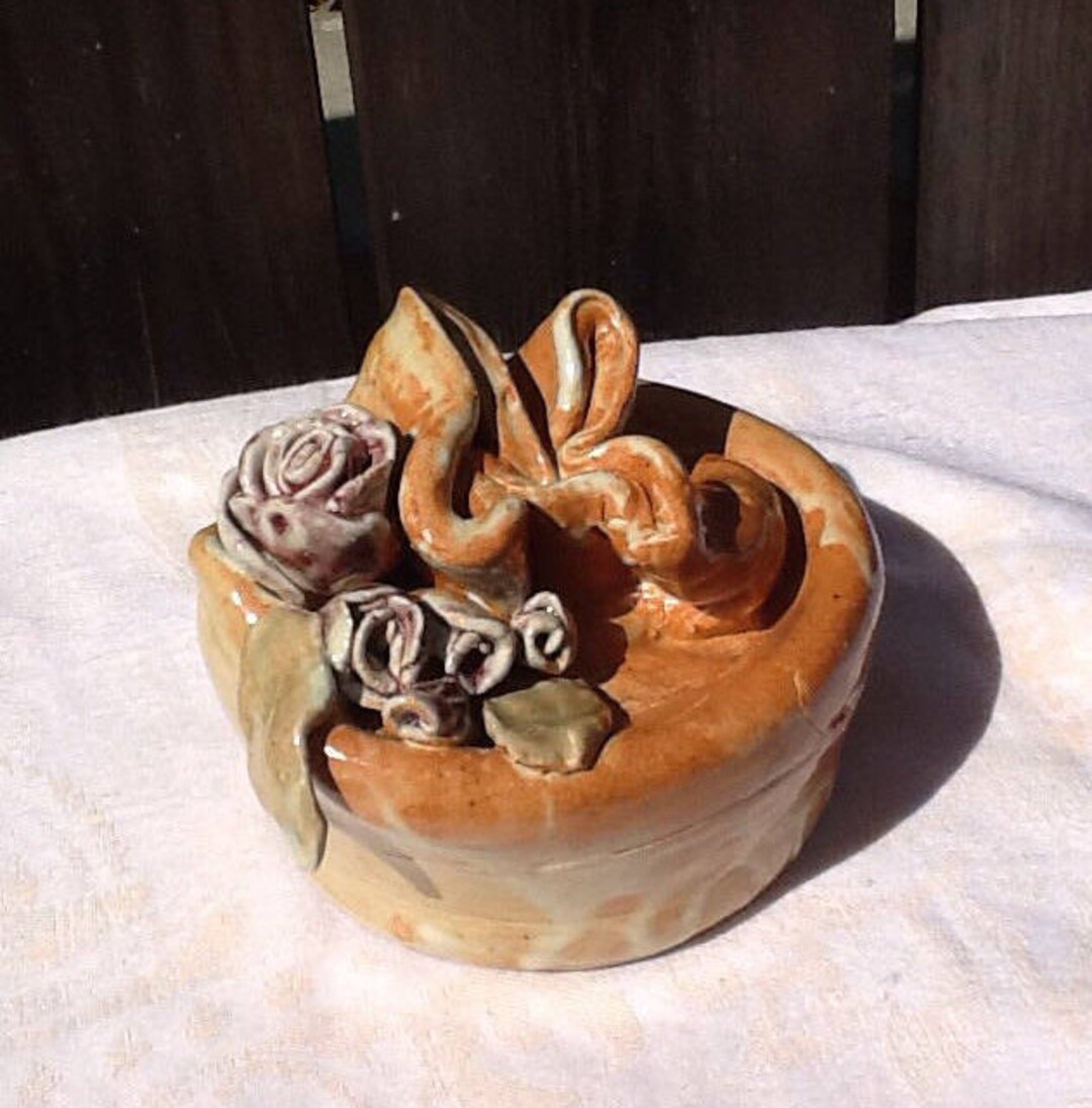 Rose Sculpture on Pot - Etsy