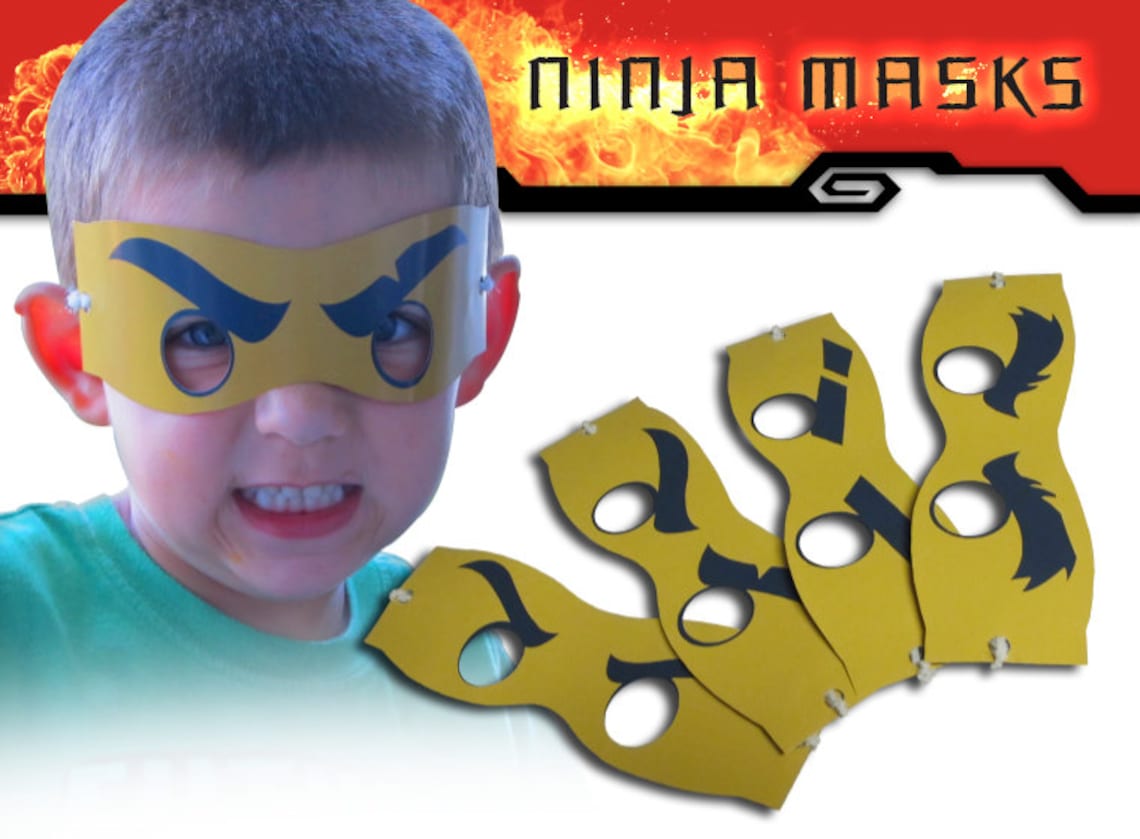 Ninja Masks (digital File) - Etsy