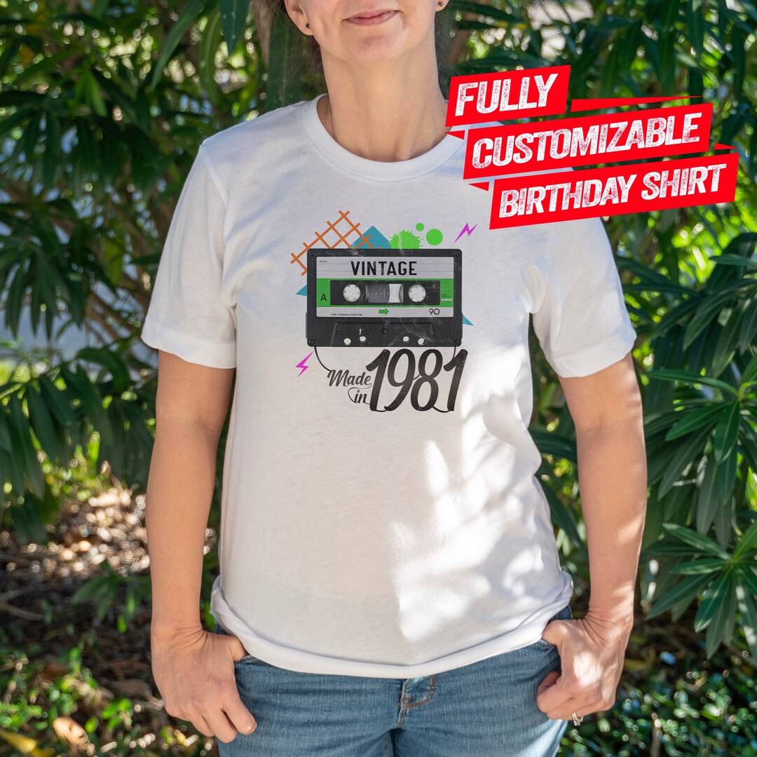 Vintage 1980s T-shirt, Made in the 80's Custom Retro Cassette Tape ...