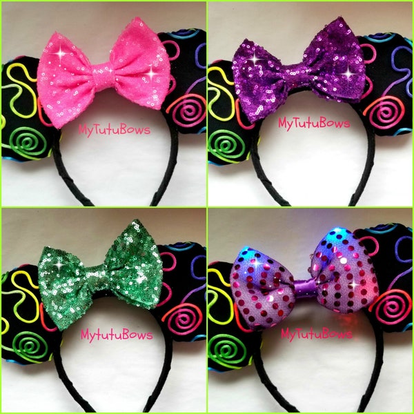 Neon Color Bows - Etsy