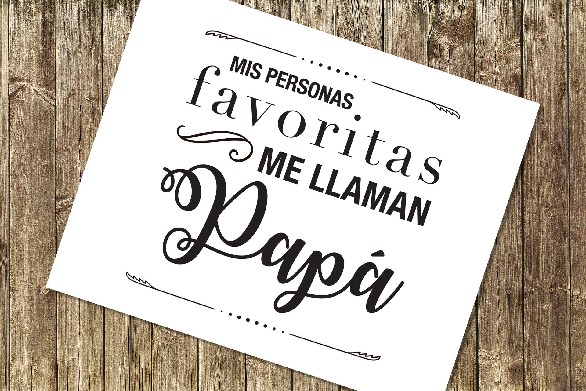 Fathers Day Gift, Spanish Sign | Regalo Del Dia Del Padre | Instant ...