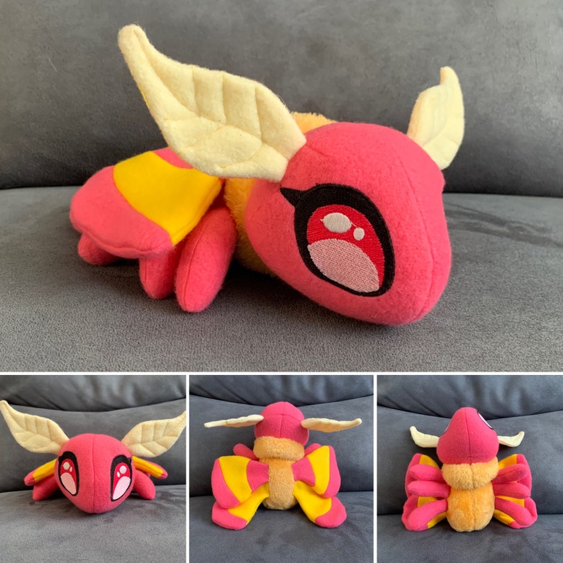 Rosy Maple Moth Plushie - Etsy