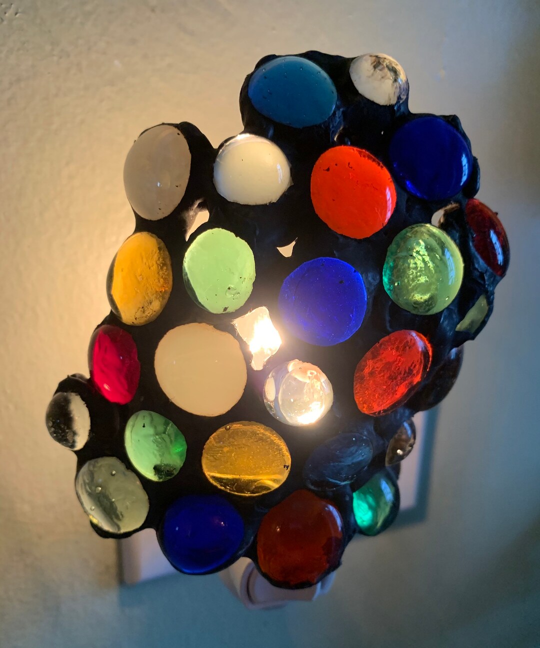 Multi Colored Gem Cluster Night Light - Etsy