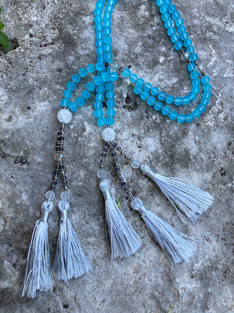 Light Blue Nichiren Prayer Beads Buddhist Juzu Beads 6mm - Etsy