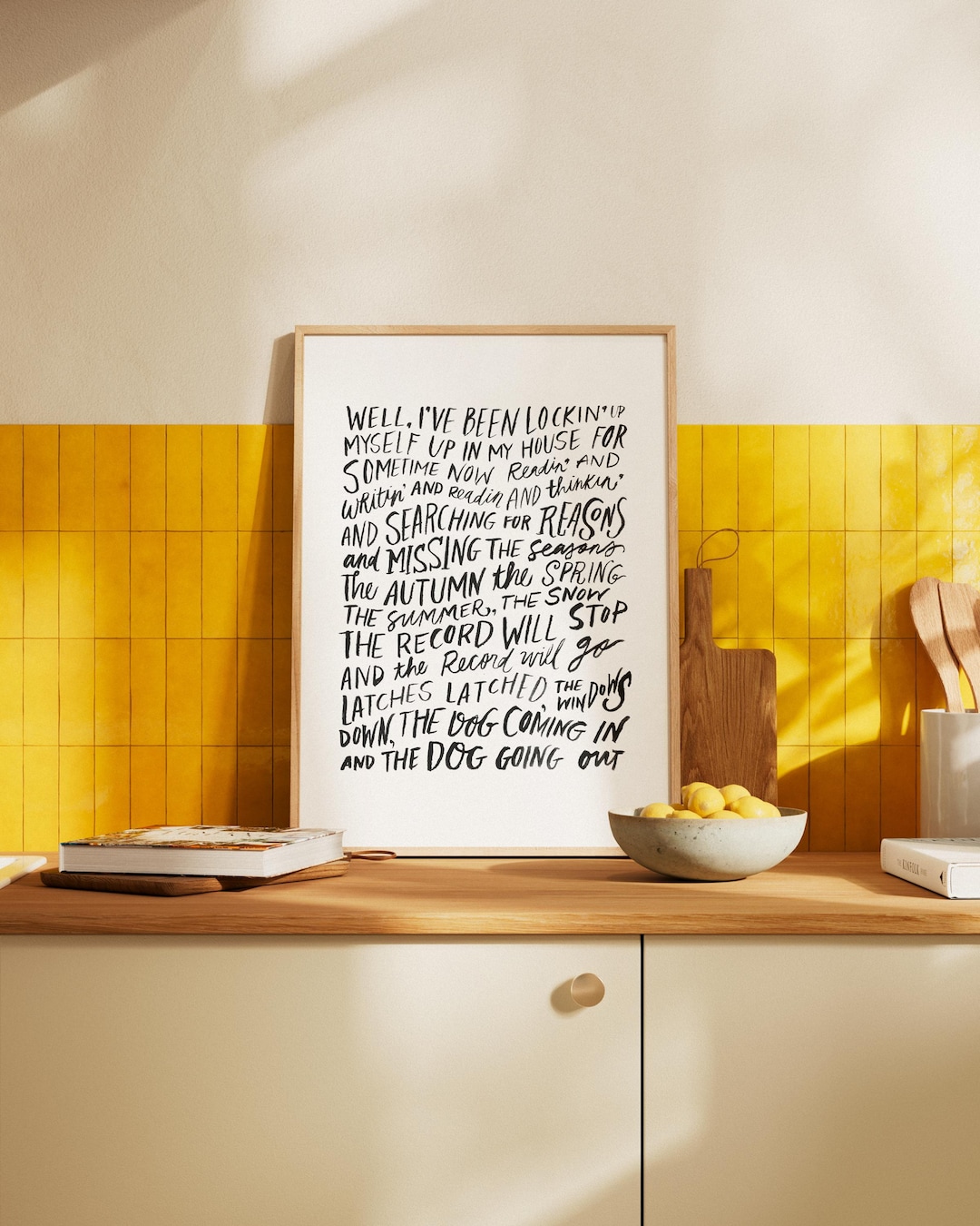 Talk on Indolence Part One - Hand Lettering Lyric Quote - Avett Brother ...